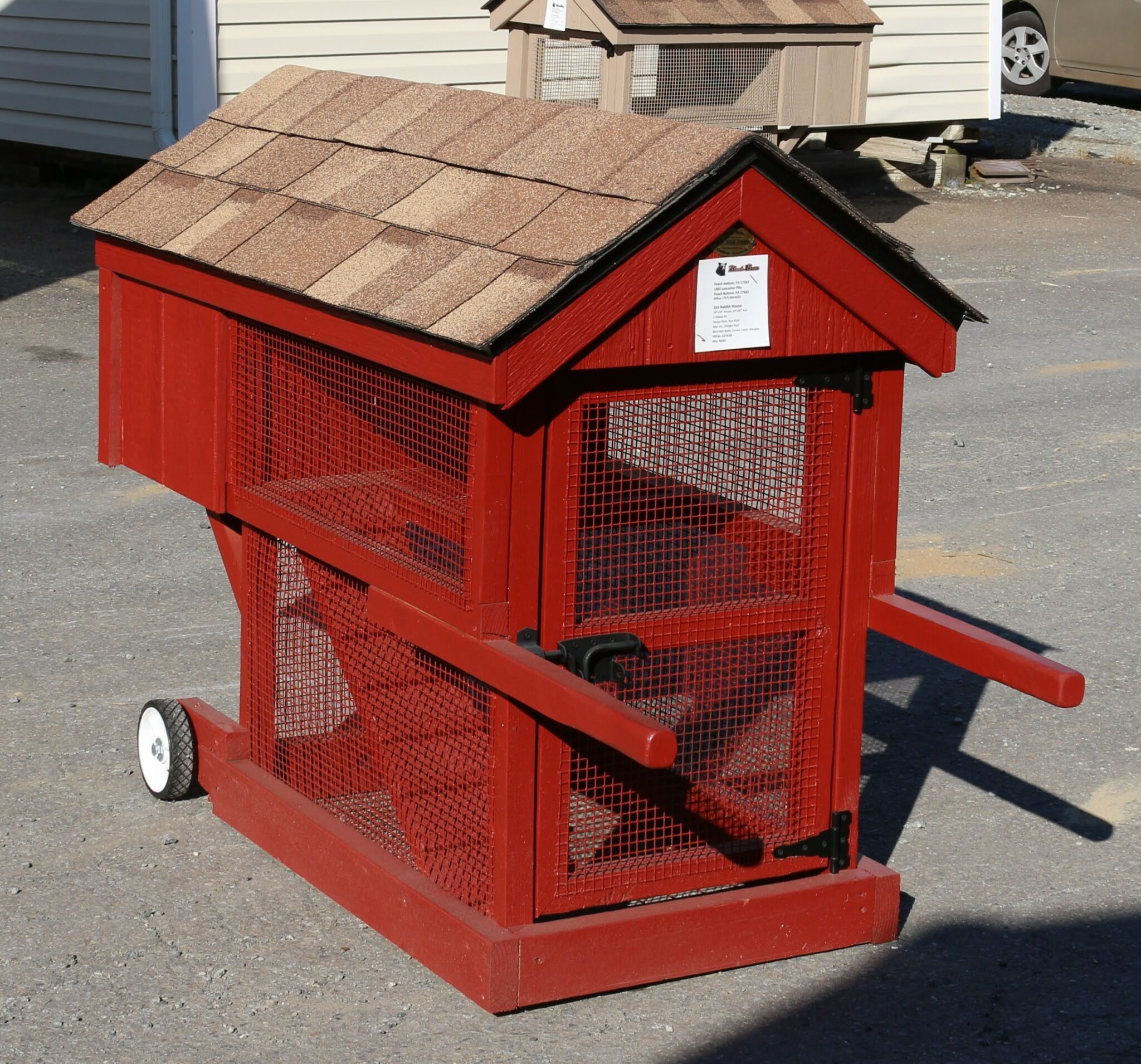 Rabbit Hutch - With Wheels - Black Bear Outdoor Structures