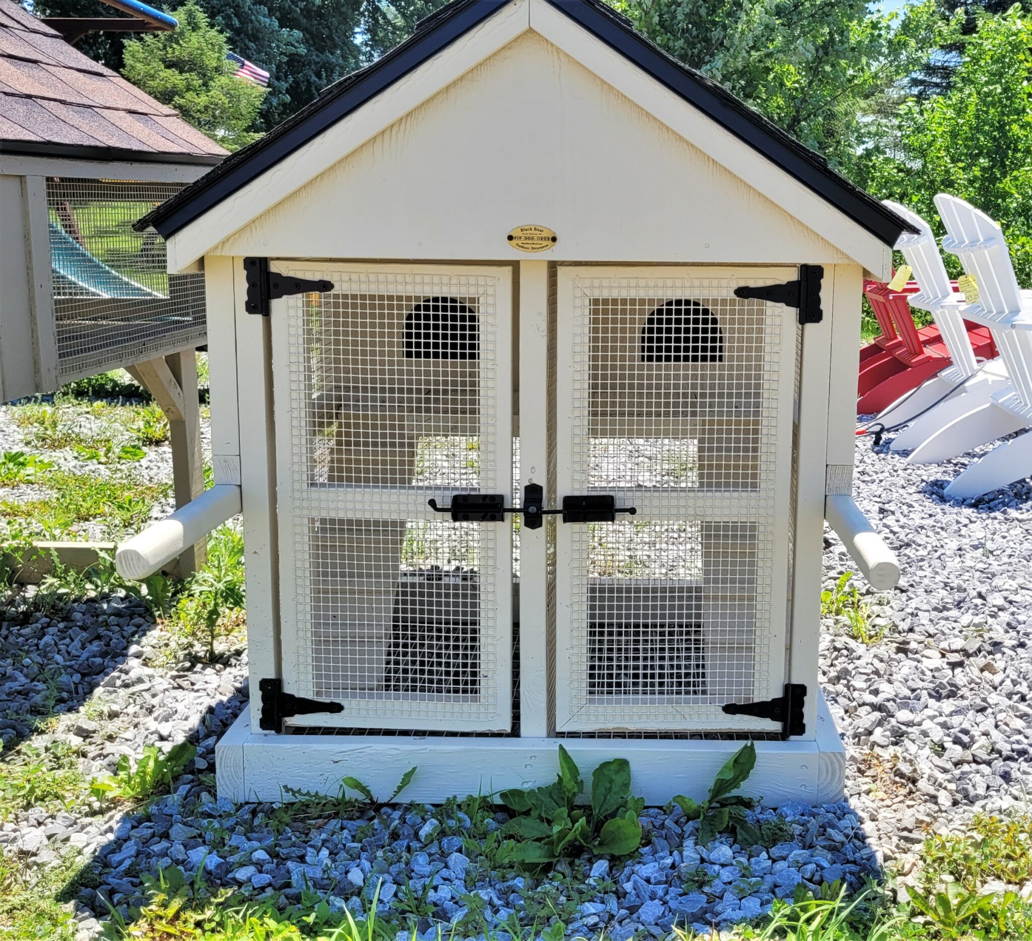Rabbit Hutch - With Wheels - Black Bear Outdoor Structures